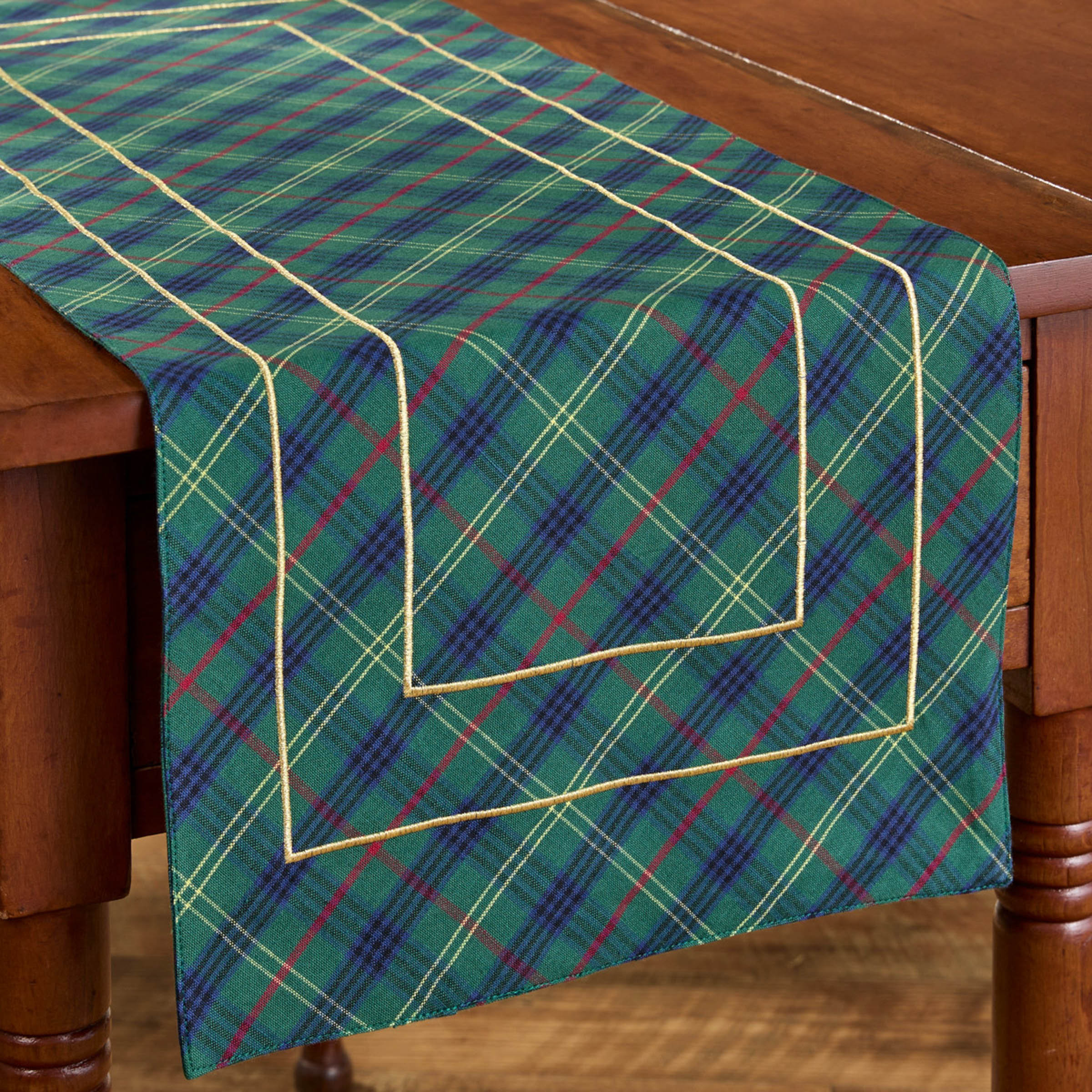 Gracie Oaks Patricia Heaton Home Macmerry Plaid Table Runner 13" | Wayfair