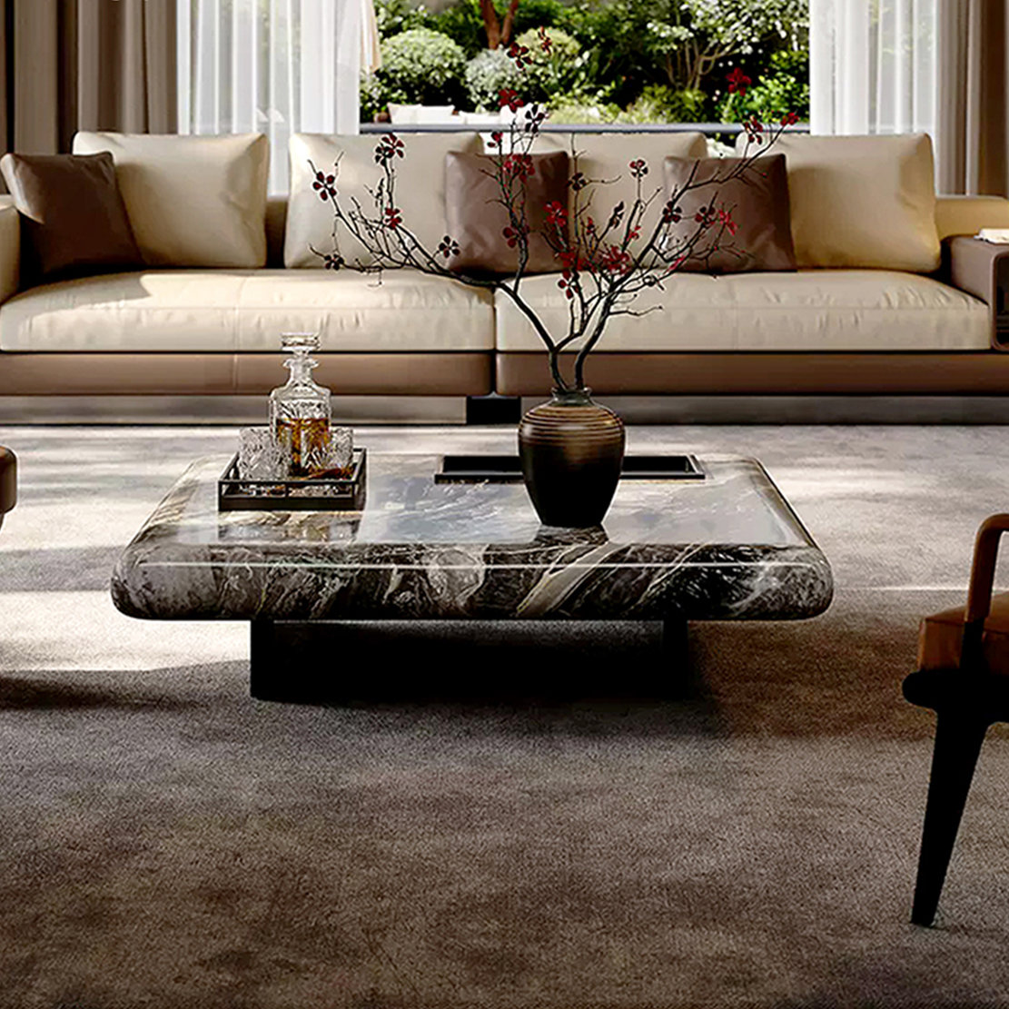 Orren Ellis Italian Square Marble Coffee Table | Wayfair