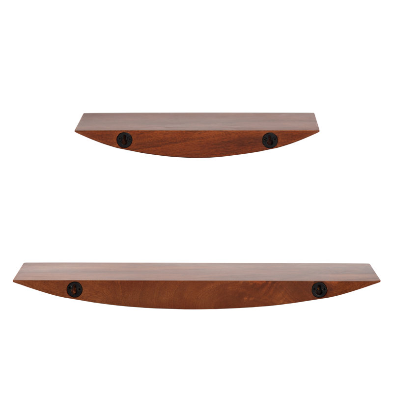 AllModern Oiva 2 Piece Mango Floating Shelf | Wayfair
