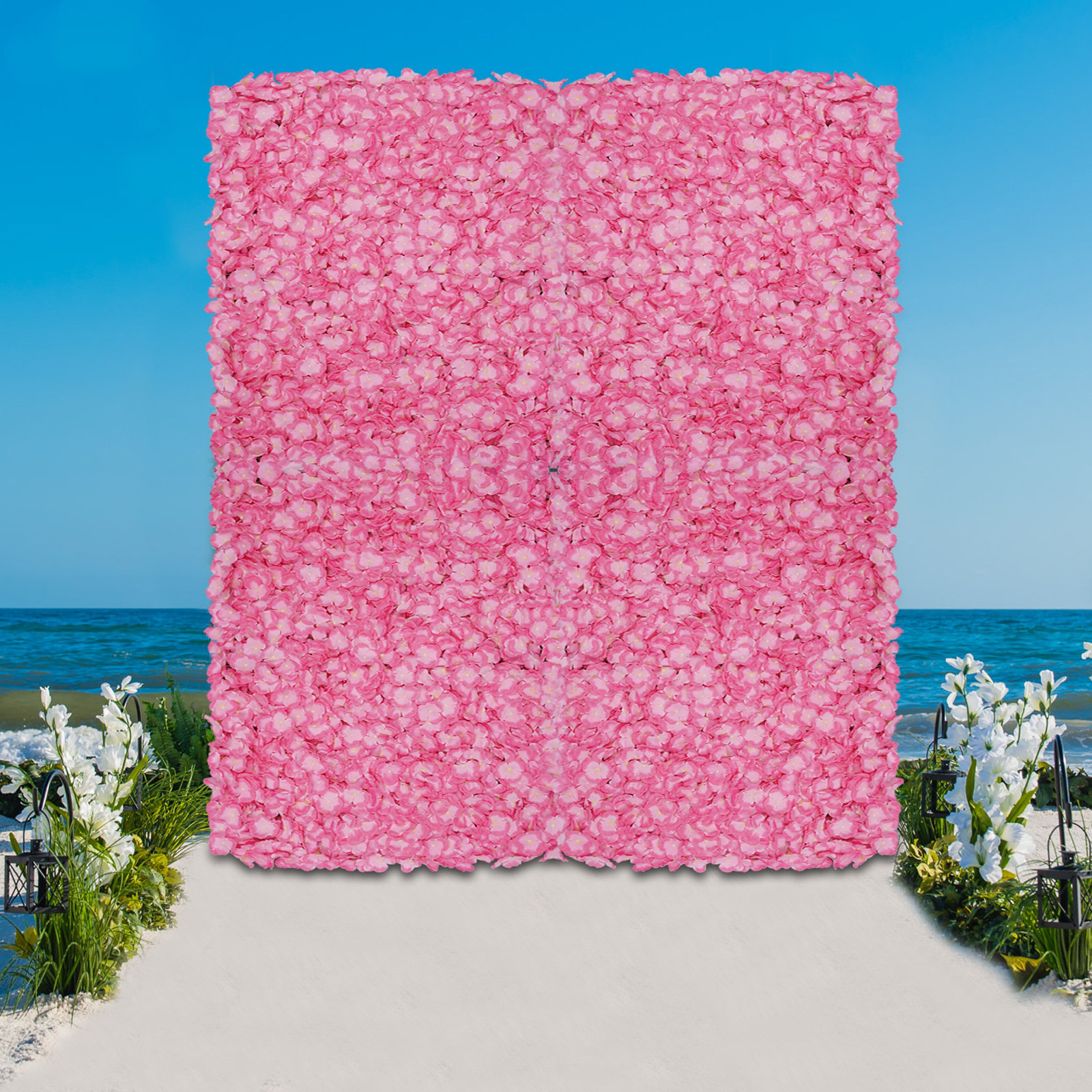 Primrue Artificial Rose Wall Panel | Wayfair