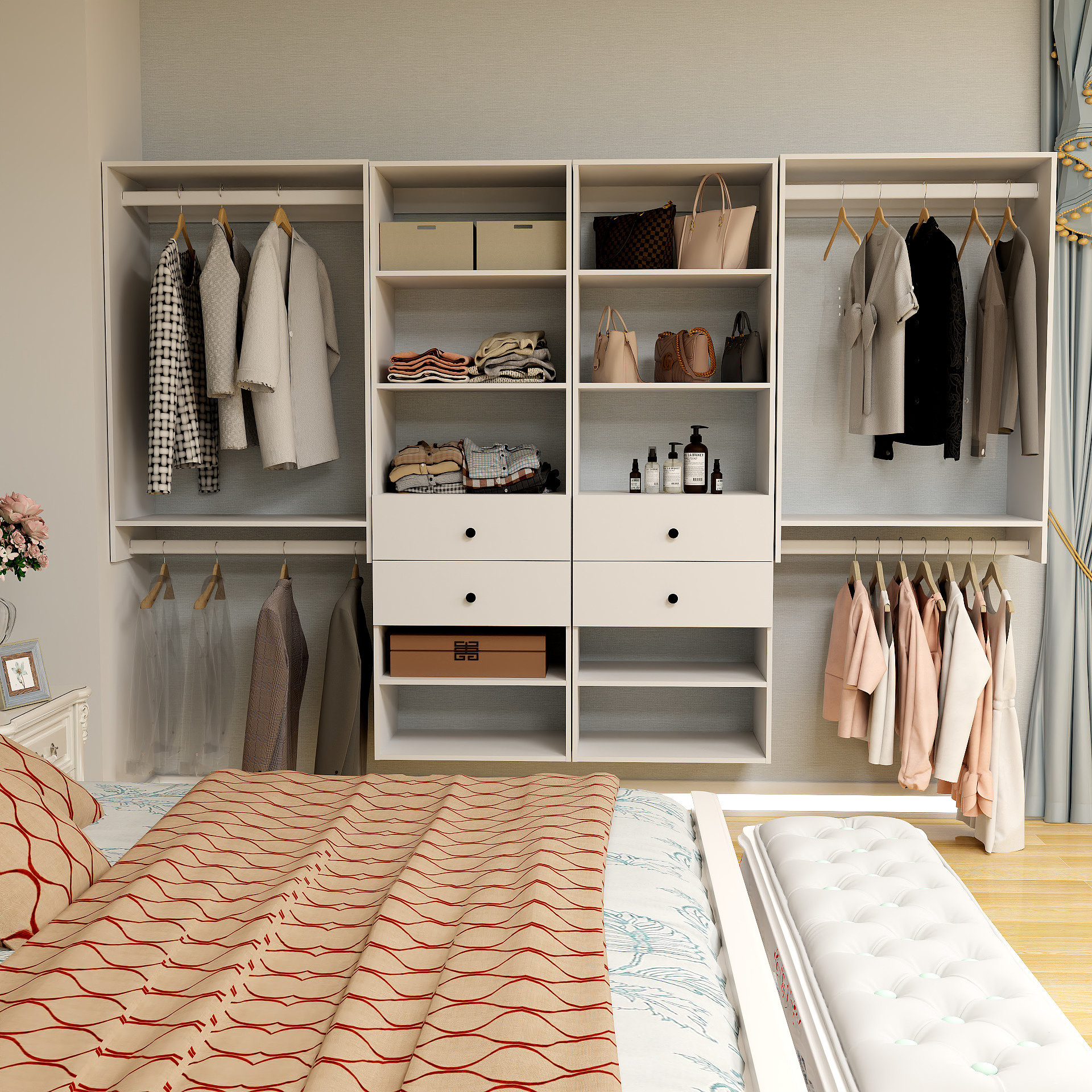 Hokku Designs Rozen 110.24'' Closet System - Wayfair Canada