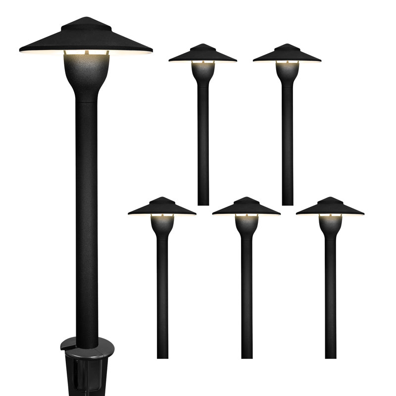 GKOplus Steel Low Voltage Integrated LED Metal Pathway Light Pack | Wayfair
