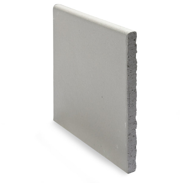 Merola Tile Quarry 6" x 6" Ceramic Bullnose Tile Trim in Gray | Wayfair
