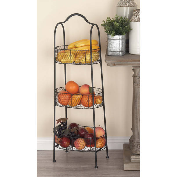 Ophelia & Co. 3 Tier Metal Basket & Reviews | Wayfair