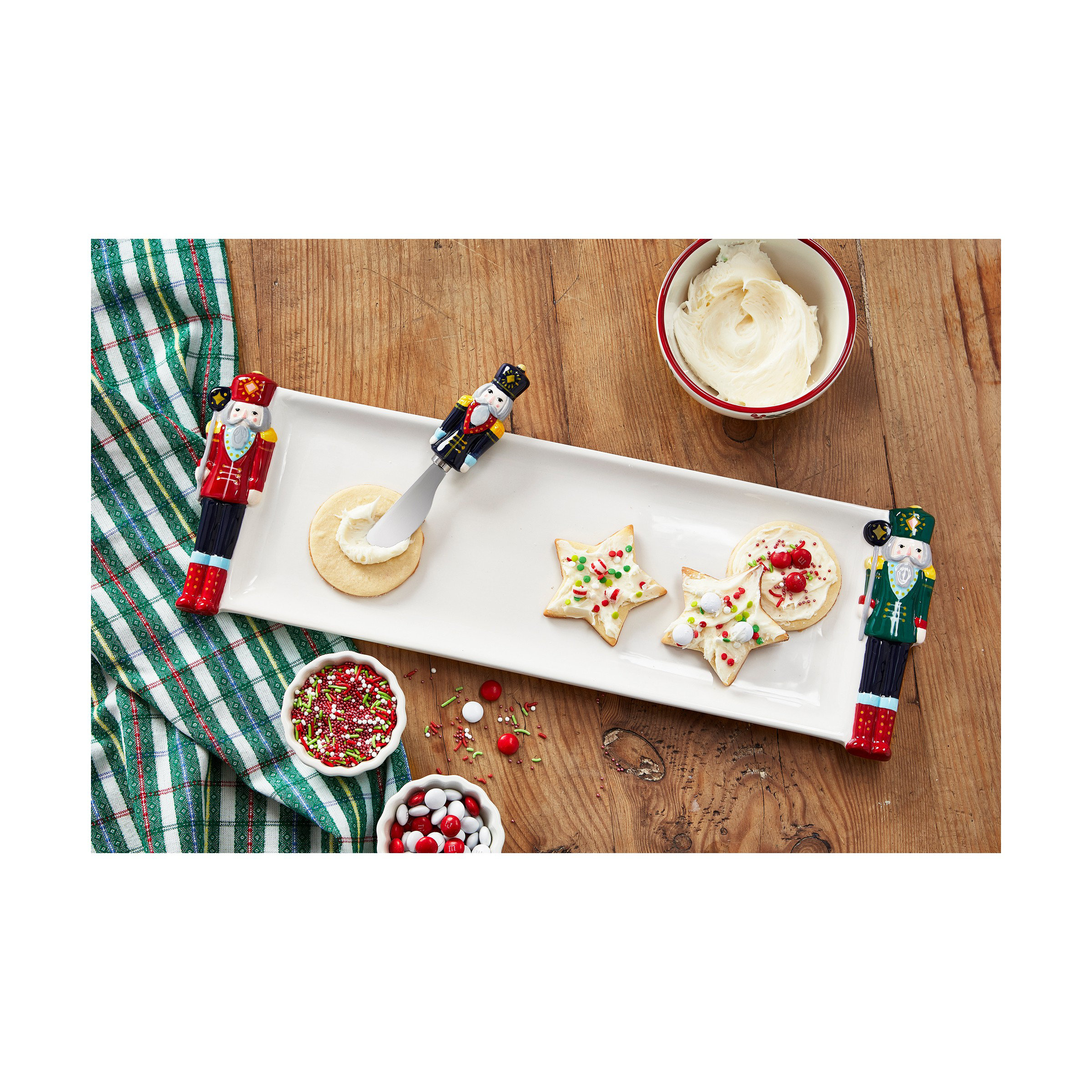 Astoria Grand Nutcracker Platter + Spdr S/2 | Wayfair