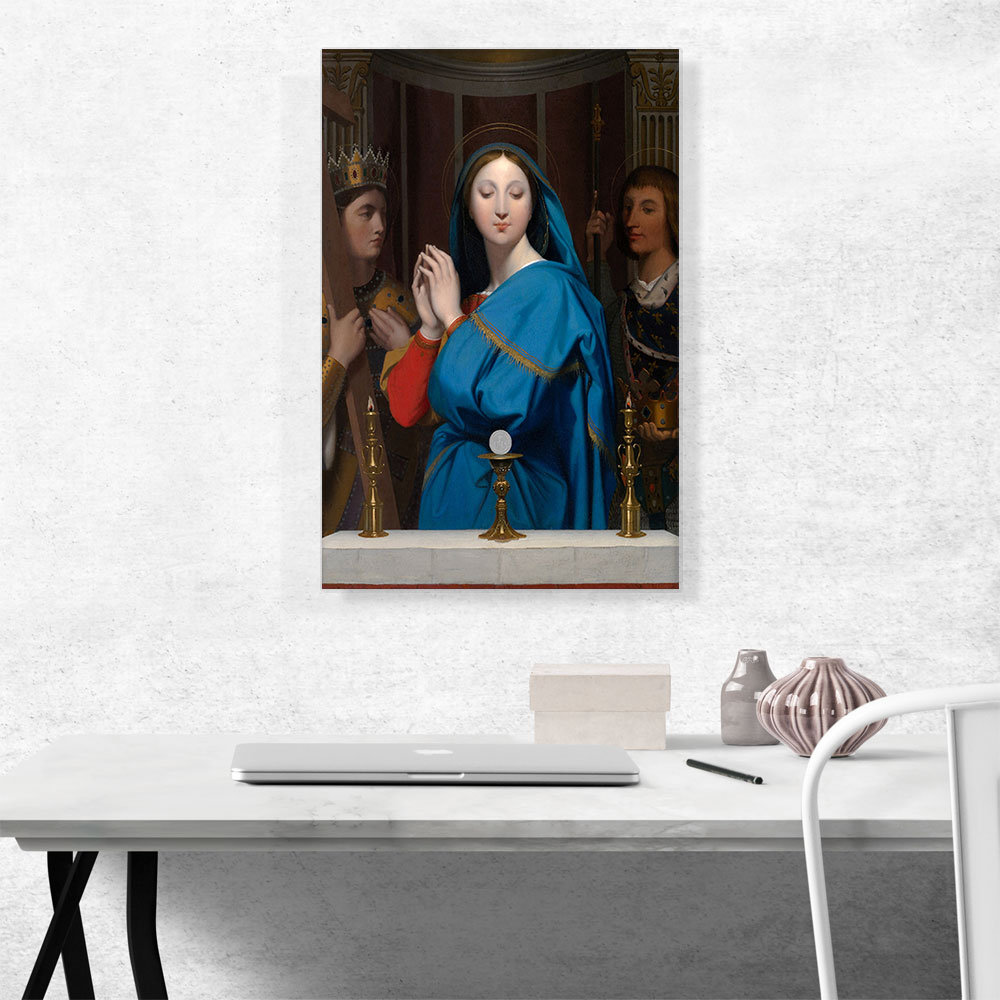 ARTCANVAS The Virgin Of The Host Canvas Art Print By Jean Auguste ...