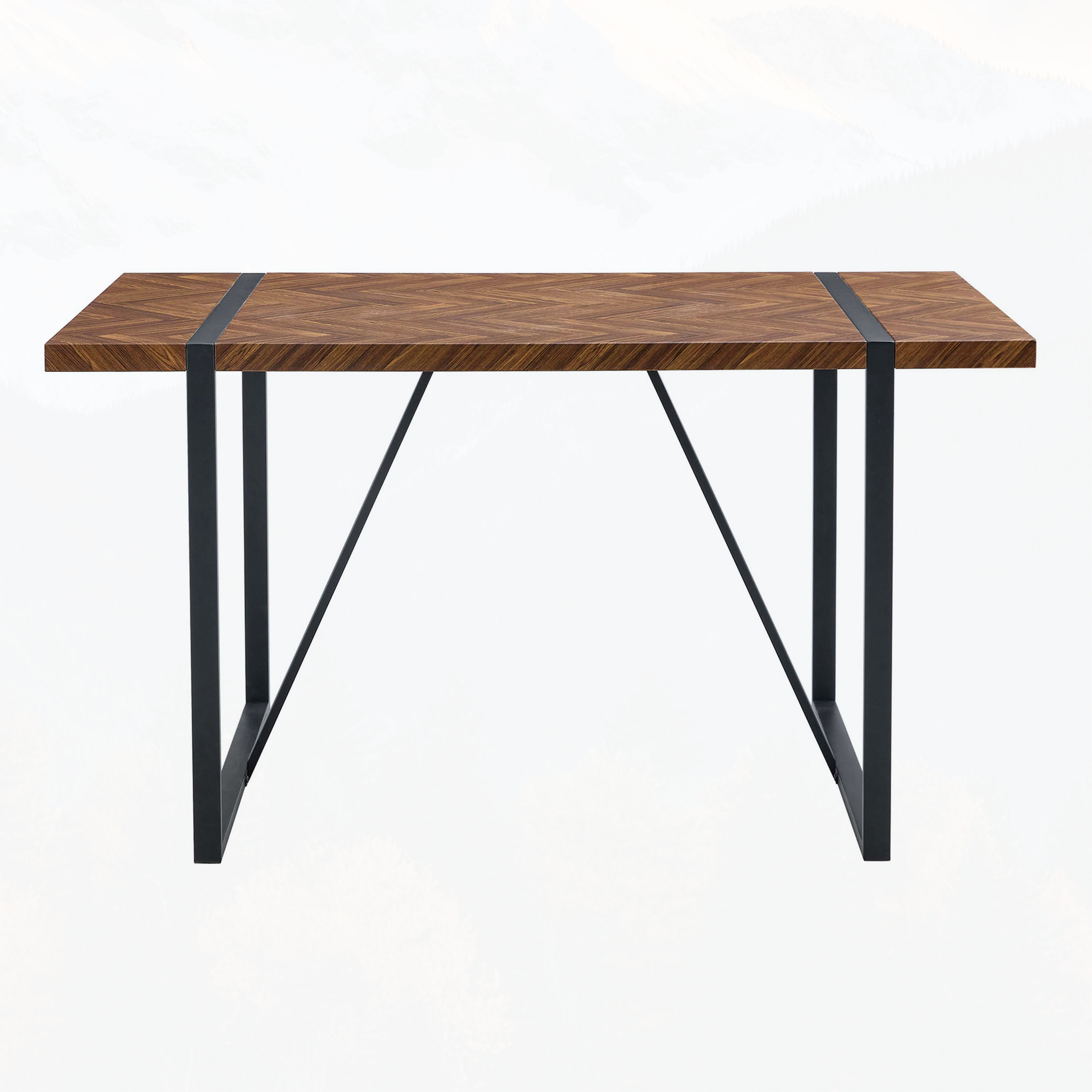 17 Stories A minimalist retro rectangular dining table with a specially ...