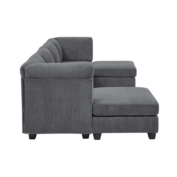 Latitude Run® Rejus 6 - Piece Upholstered Sectional & Reviews | Wayfair