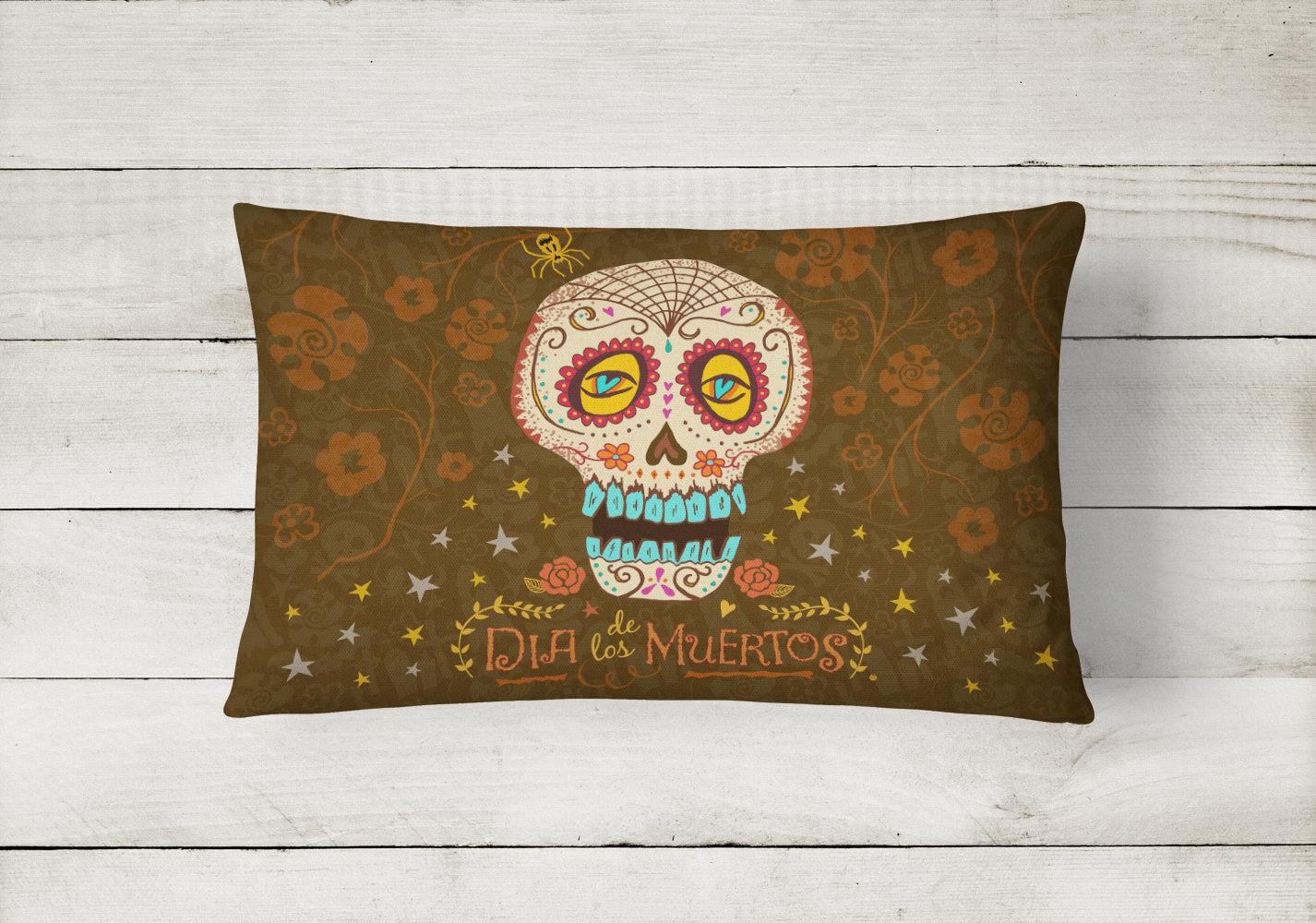 Caroline's Treasures Day of the Dead Indoor / Outdoor Lumbar Pillow ...