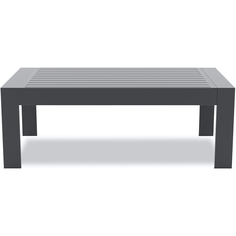 Ebern Designs Searl Aluminum Outdoor Patio Coffee Table Modern ...