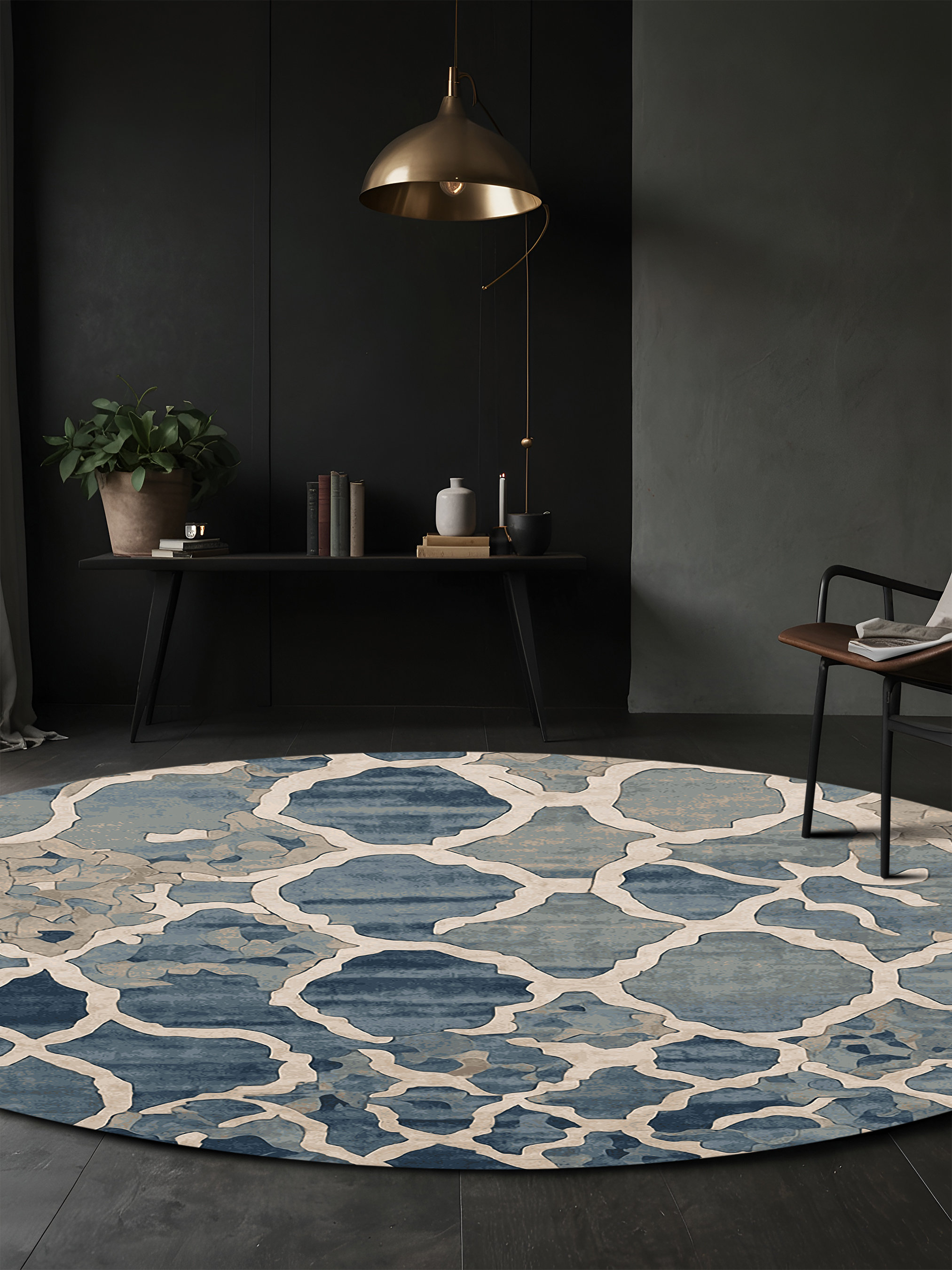 Lark Manor™ Silky Soft Plush Blue Area Rug | Wayfair