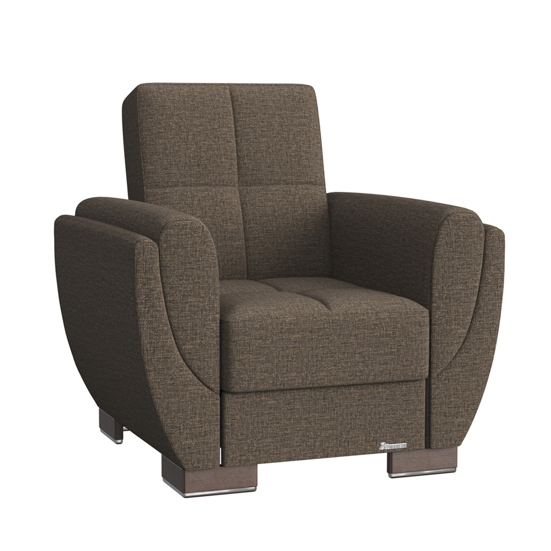 Latitude Run® Upholstered Convertible Armchair with Storage | Wayfair
