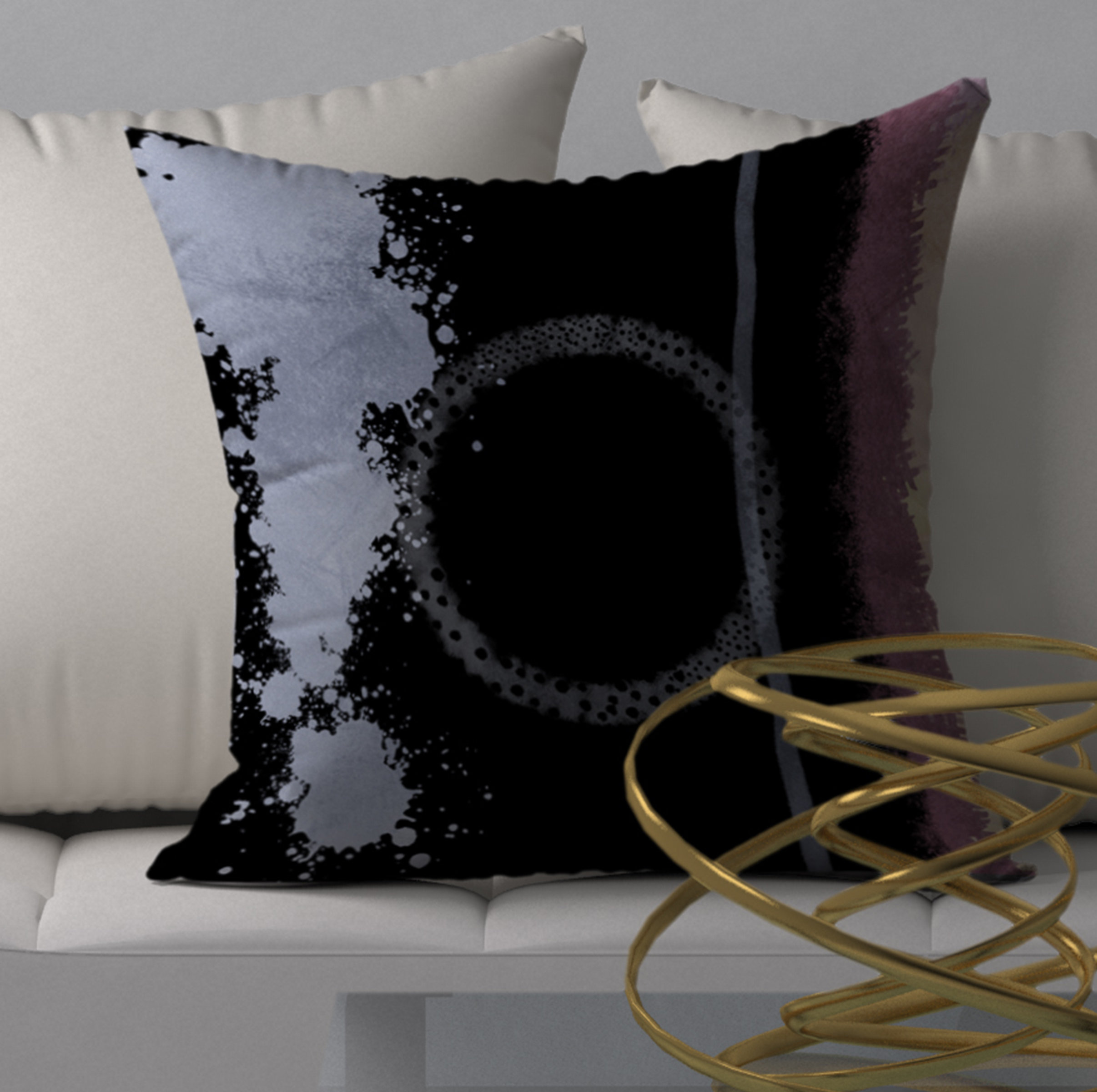 LeRoi Products Immaculate Unique Square Pillow Cover & Insert | Wayfair