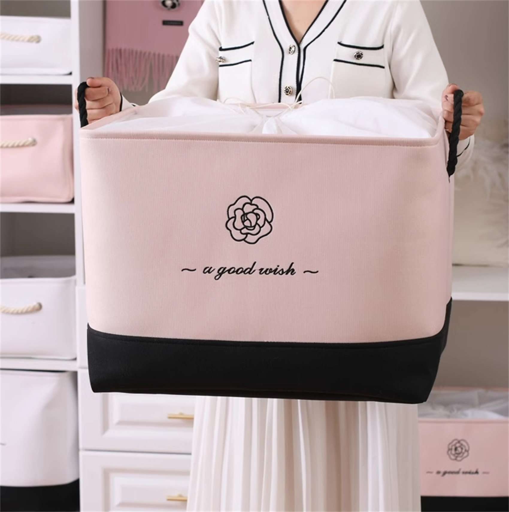 Meta Tarmor Fabric Clothing Storage Box | Wayfair