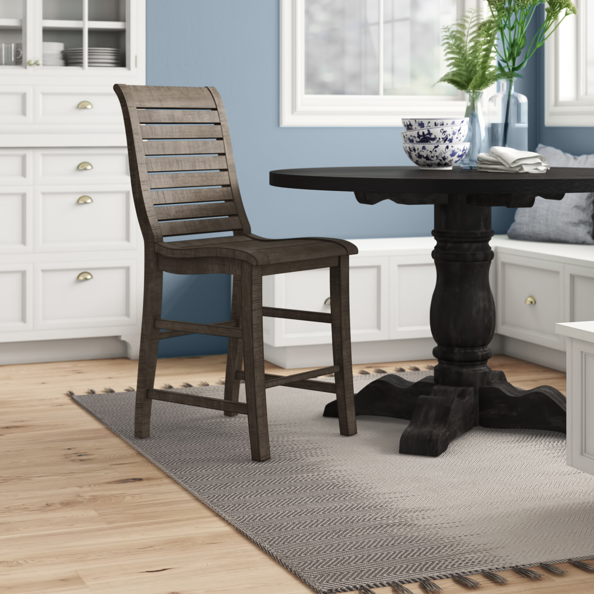 Laurel Foundry Modern Farmhouse Ragnar Solid Wood 24" Counter Stool ...