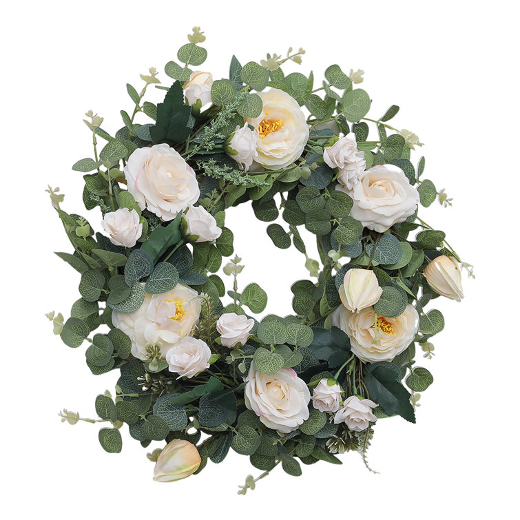 The Seasonal Aisle Faux 40cm Wreath | Wayfair.co.uk