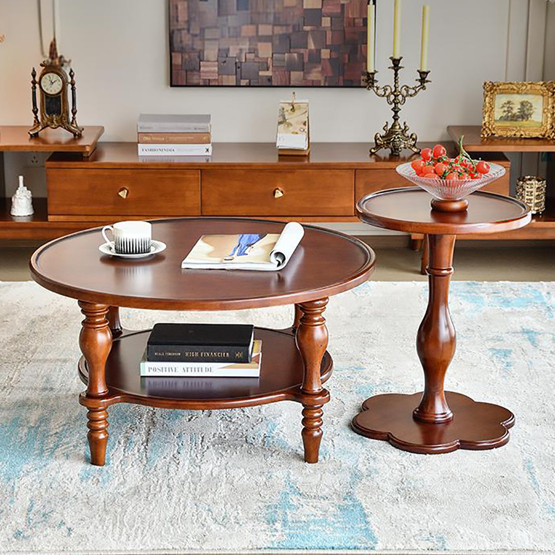 Trentastic Trails American old round coffee table set - Wayfair Canada