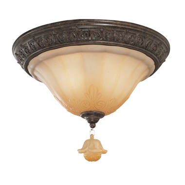 Classic Lighting Riviera Shell Semi Flush Mount | Wayfair
