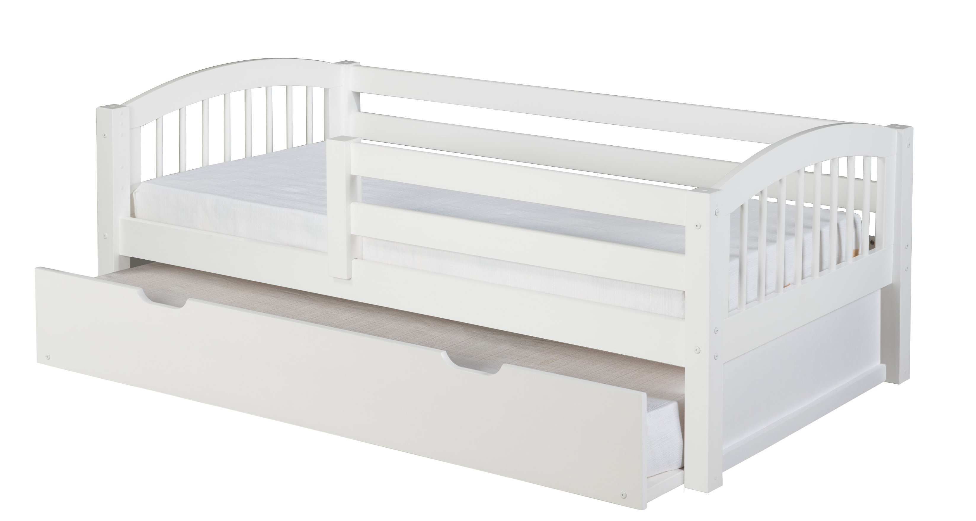 Harriet Bee Friedemar Twin Solid Wood Mate's & Captain's Bed with ...