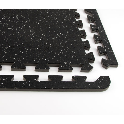 FloorPops Basalt Rubber Interlocking Tiles | Wayfair