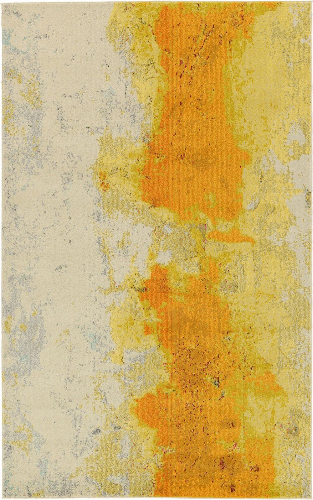 Ebern Designs Shirey Geometric Orange Area Rug | Wayfair