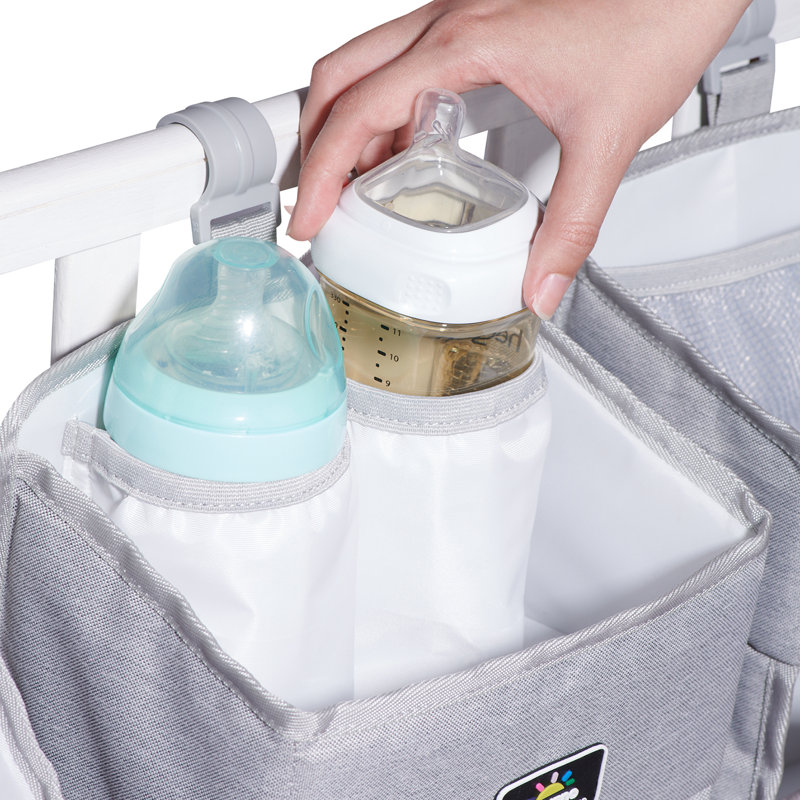 Rebrilliant Luvada Hanging Diaper Caddy Crib Diaper Organizer & Reviews ...