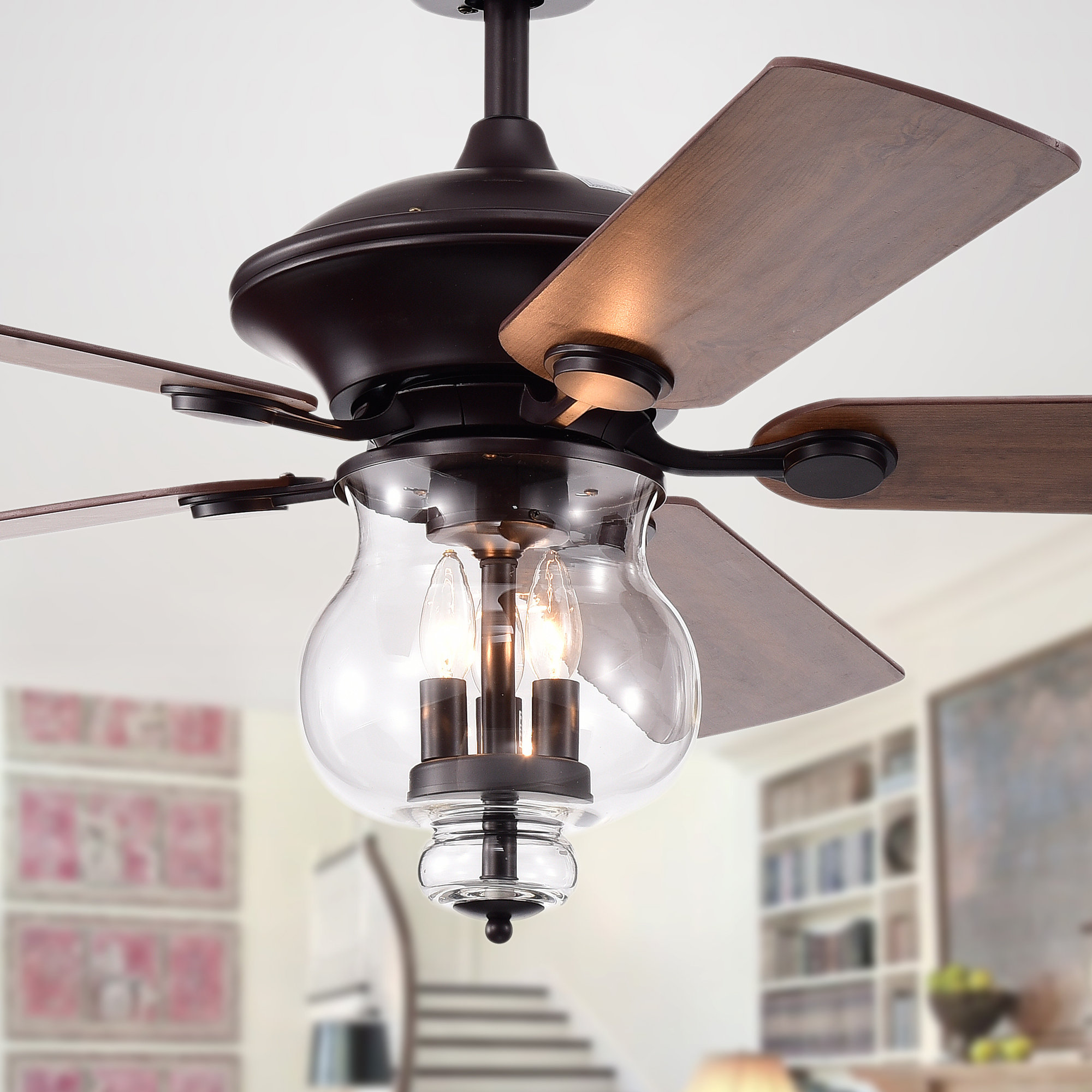 Alcott Hill® 52" Osiris 5 - Blade Standard Ceiling Fan with Remote ...
