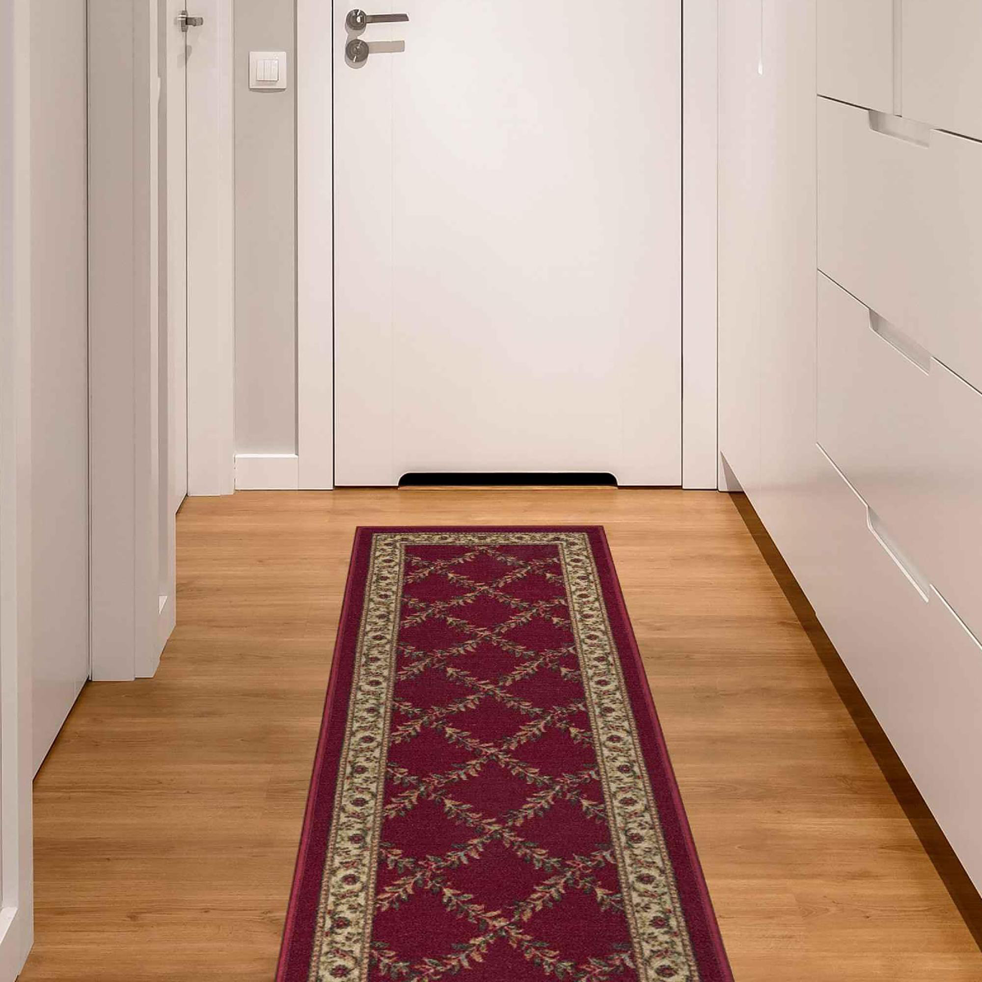 Ottomanson Non-Slip Trellis Area Rug For Living Room, Hallway Runner ...