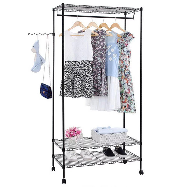Rebrilliant Metal Rolling Clothes Rack - Wayfair Canada