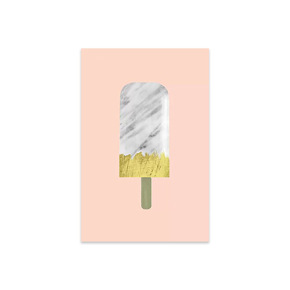 Mercer41 Marble and Gold Popsicle by Emanuela Carratoni - Unframed ...