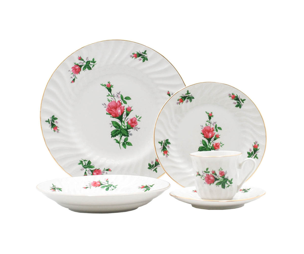 August Grove® Rhona 45-Piece Porcelain Dinnerware Set – Service for 8 ...