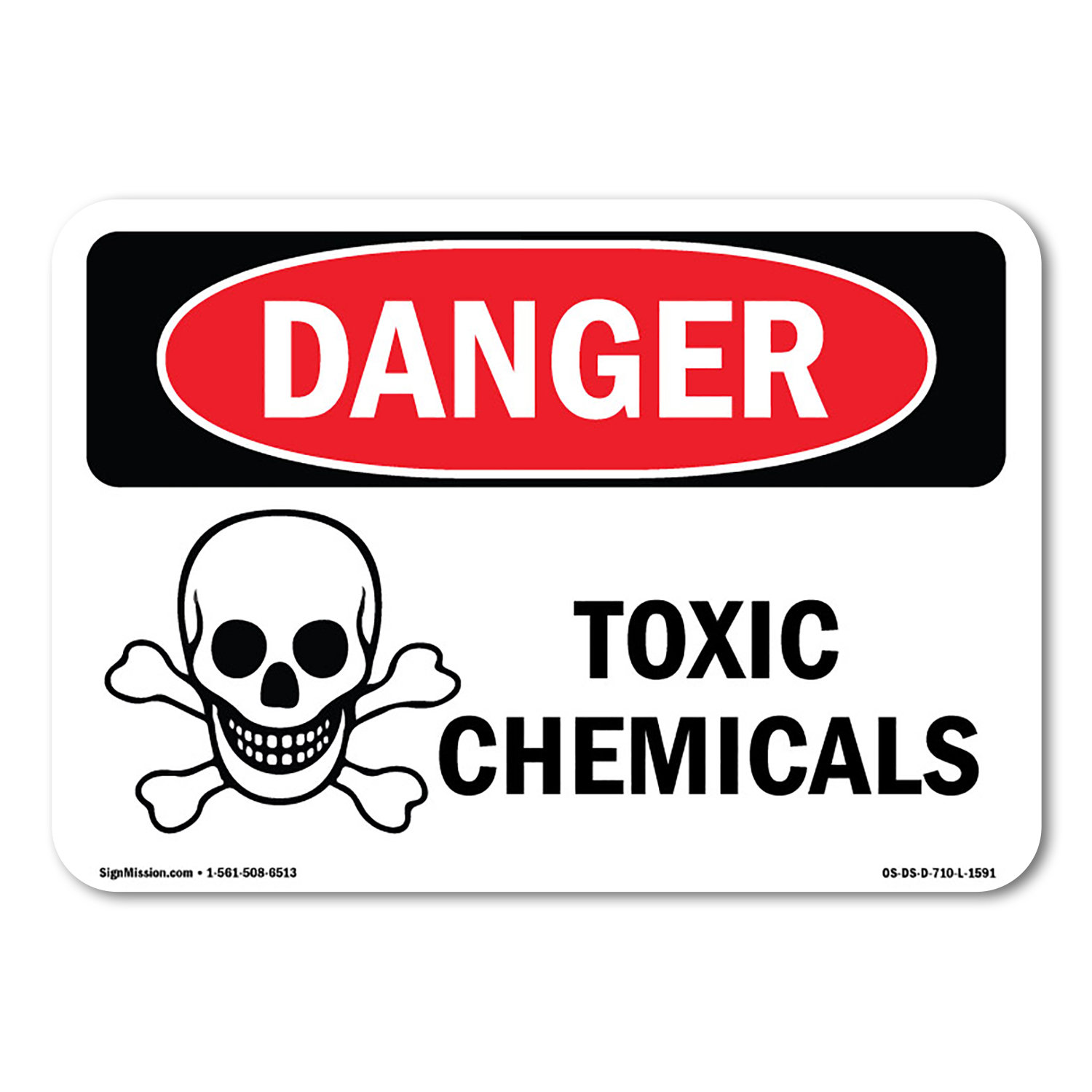 SignMission Toxic Chemicals Decal Set of 10 5" X 3.5" | Wayfair