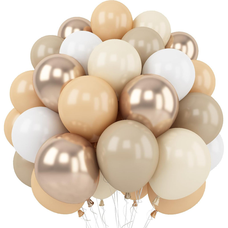 Tobran 60 Packs 12 Inch Balloons with Metallic Silver Confetti Latex ...