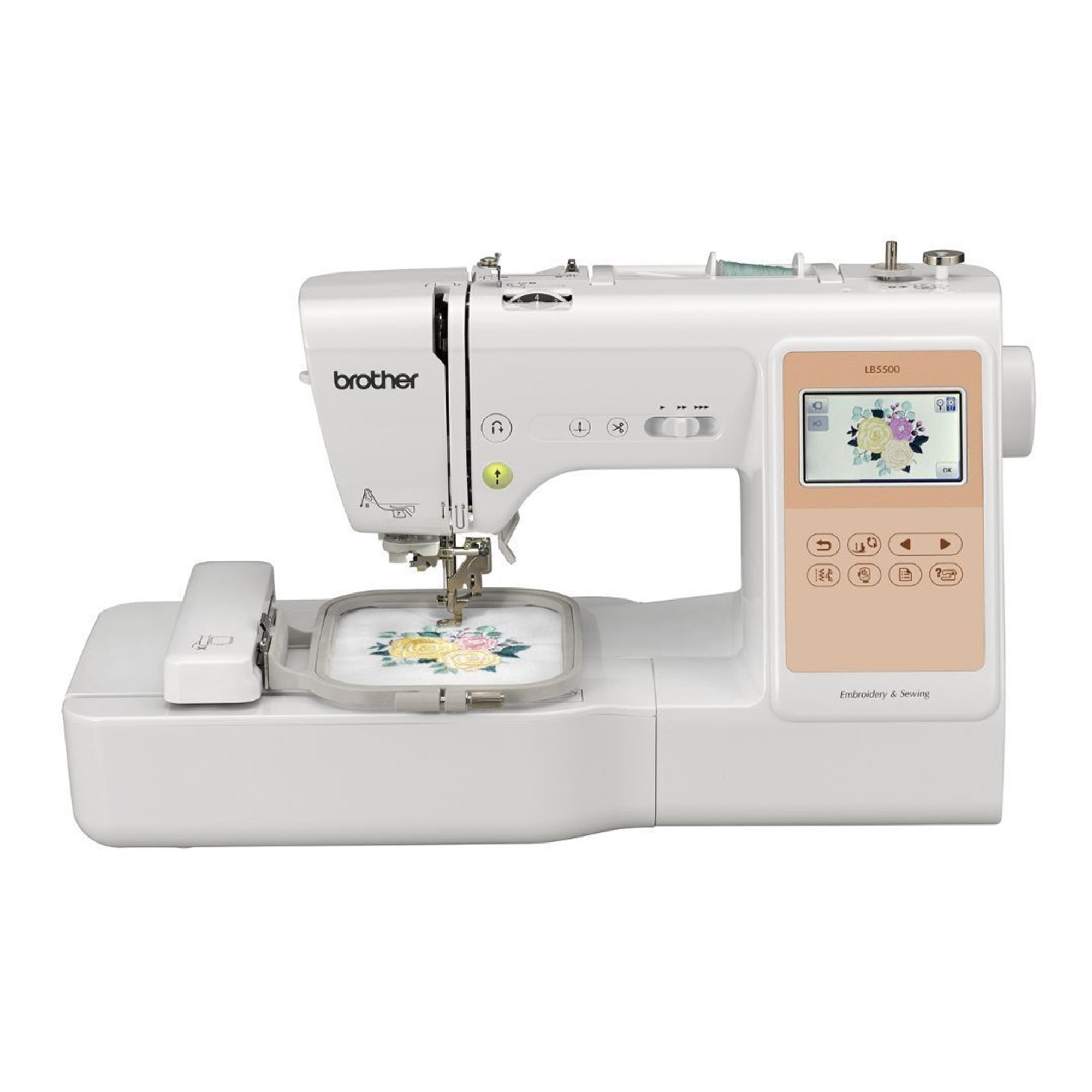 Brother LB5500 2-In-1 Sewing and Embroidery Machine with 135 Built-In ...