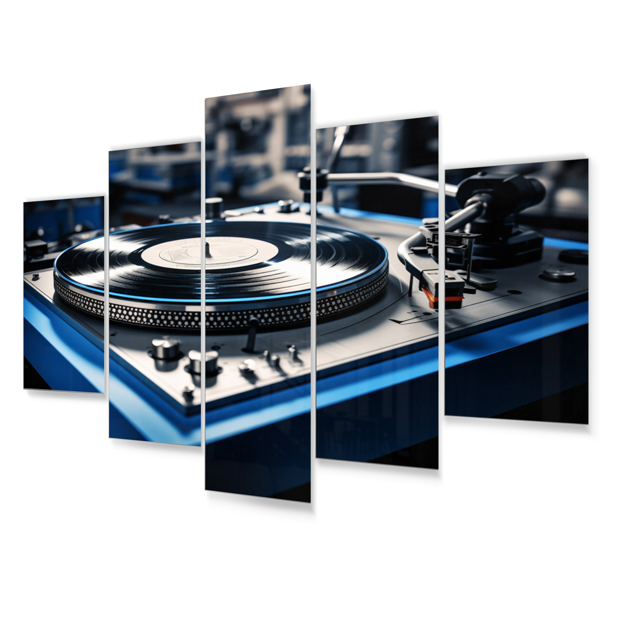 Latitude Run® Vinyl Records Nostalgia - Vinyl Records Metal Wall Decor ...