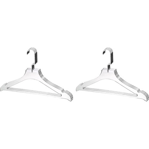 Rebrilliant YBM Home Quality Acrylic Clear Coat Hangers Made of Clear ...