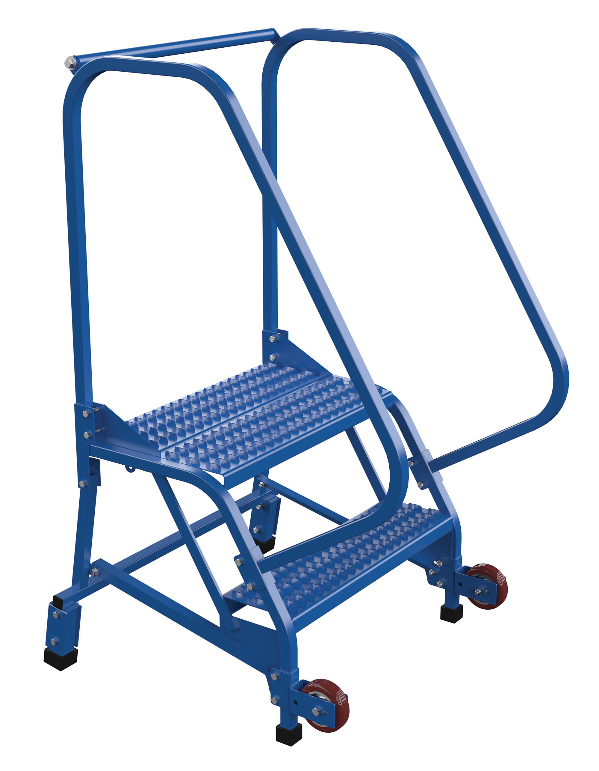 WFX Utility™ Arana 2 - Step Steel Rolling Step Stool | Wayfair