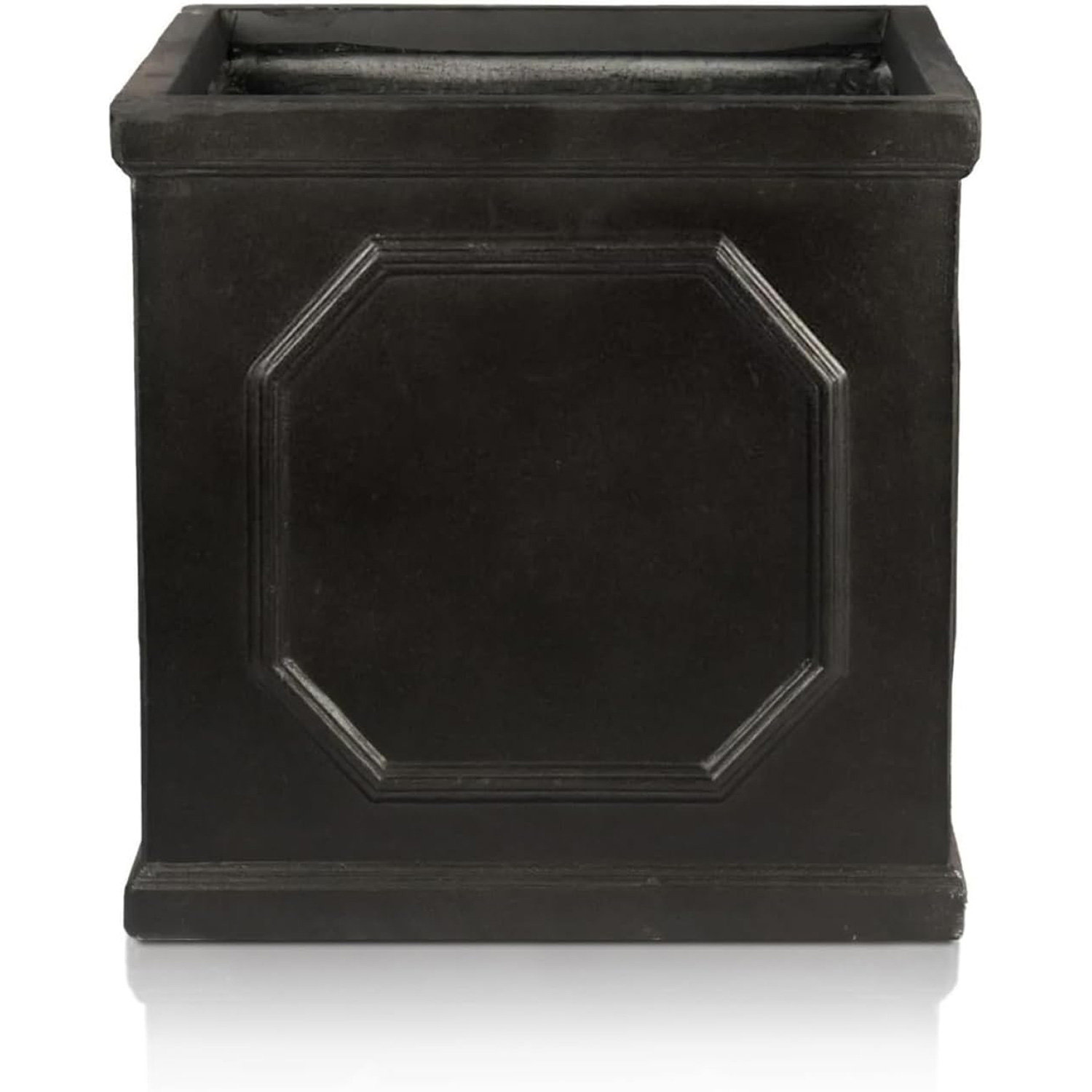 HORTICO Square Planter, Chelsea Flower Box Garden Planter, Light Stone ...