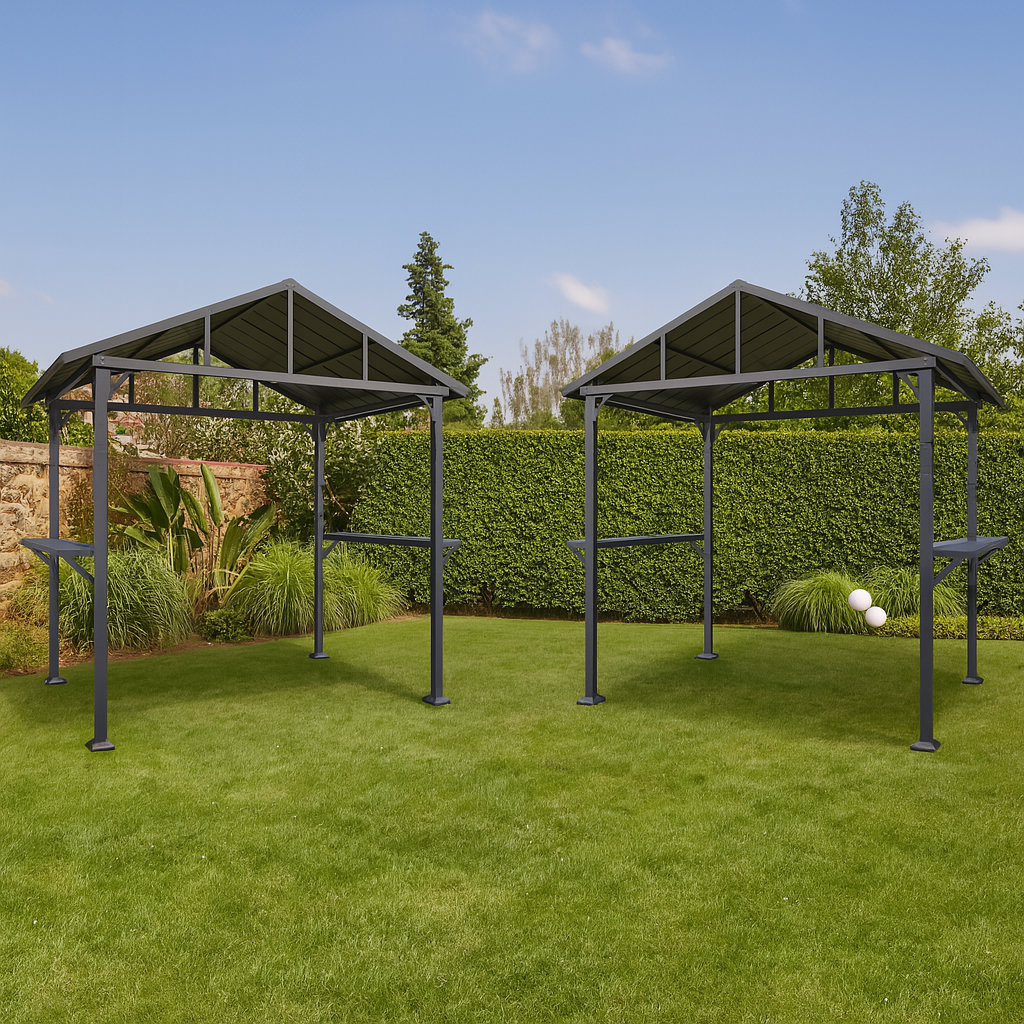 Haxvin Pavillon de jardin grillagé 8 pi x 5 pi, abri de jardin ...