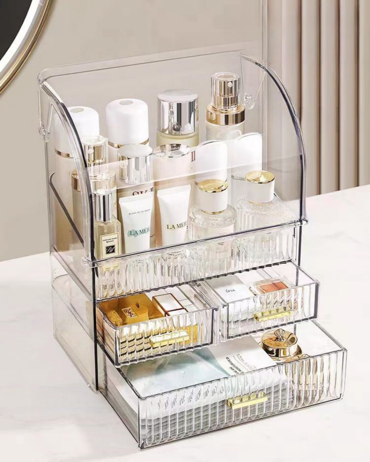 Rebrilliant Makeup Organizer For Vanity,Large Capacity Skincare ...