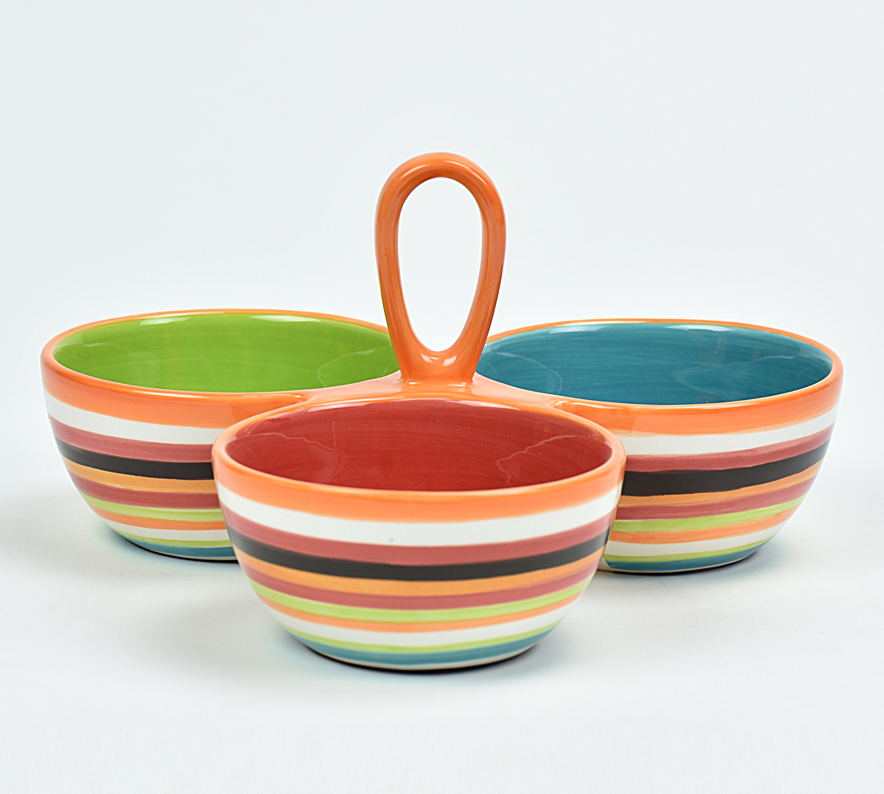 Ebern Designs Wolfe 3-Section Condiment Server & Reviews | Wayfair