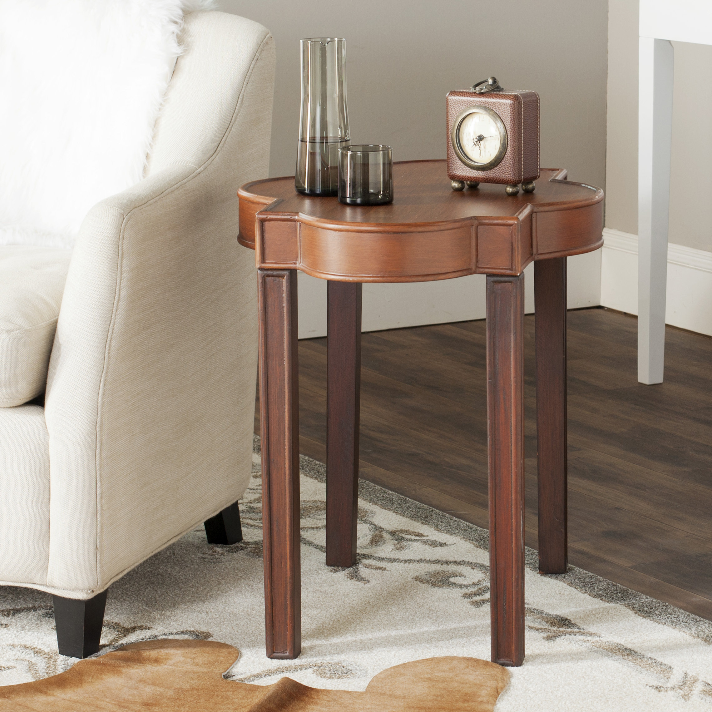 Lark Manor™ Barlow Quatrefoil End Table & Reviews | Wayfair