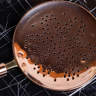 ALFIQ Solid Copper Perforated Skimmer and Ladle Set with Wooden Handle ...