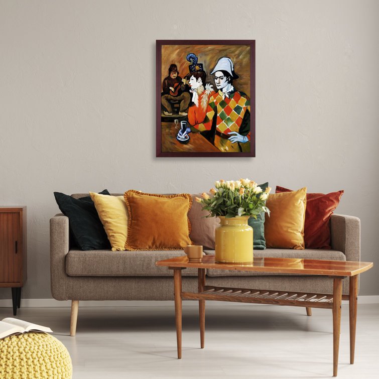 Vault W Artwork At The Lapin Agile Framed On Canvas by Pablo Picasso ...