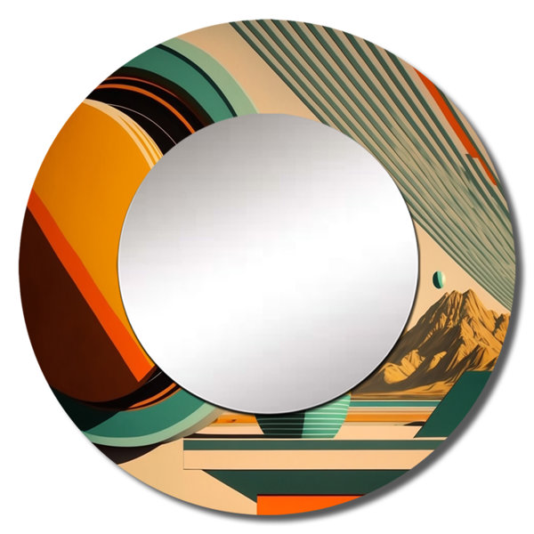 DesignArt Vintage Mid-Century Graphics III - Modern Midcentury Round ...
