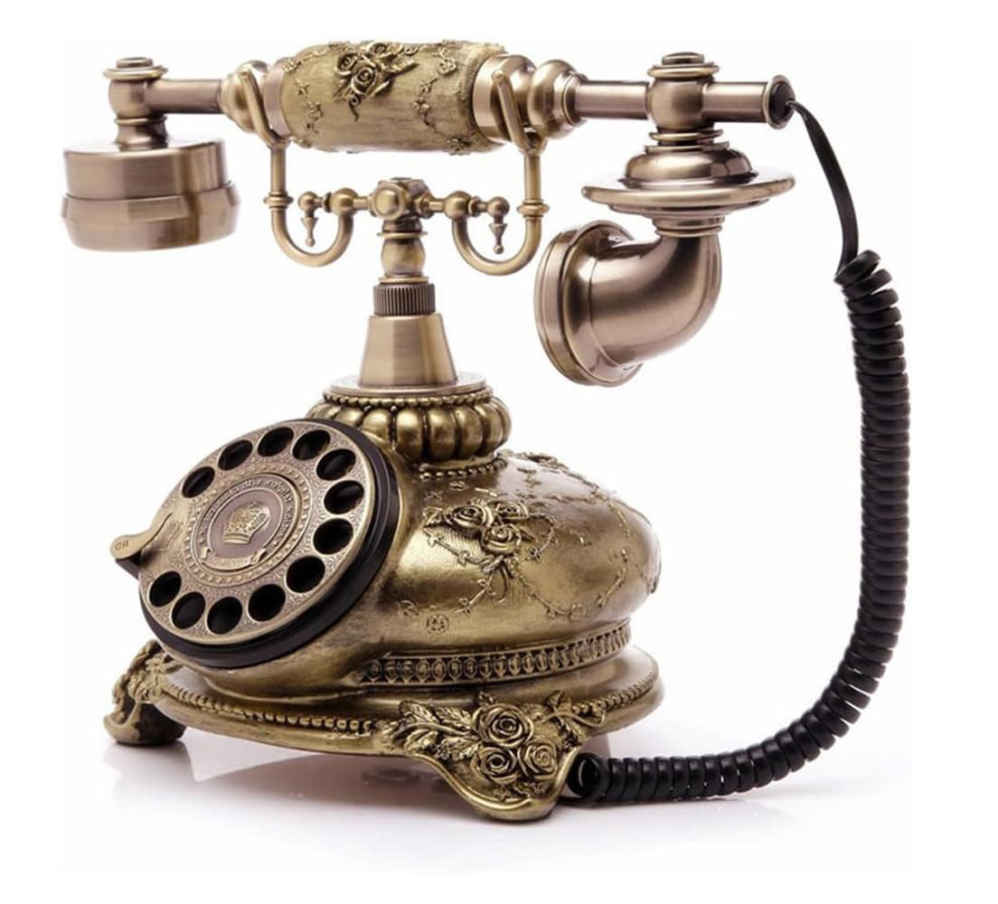 EMBEAL Retro Style Corded Rotary Dial Desktop Phone - Wayfair Canada