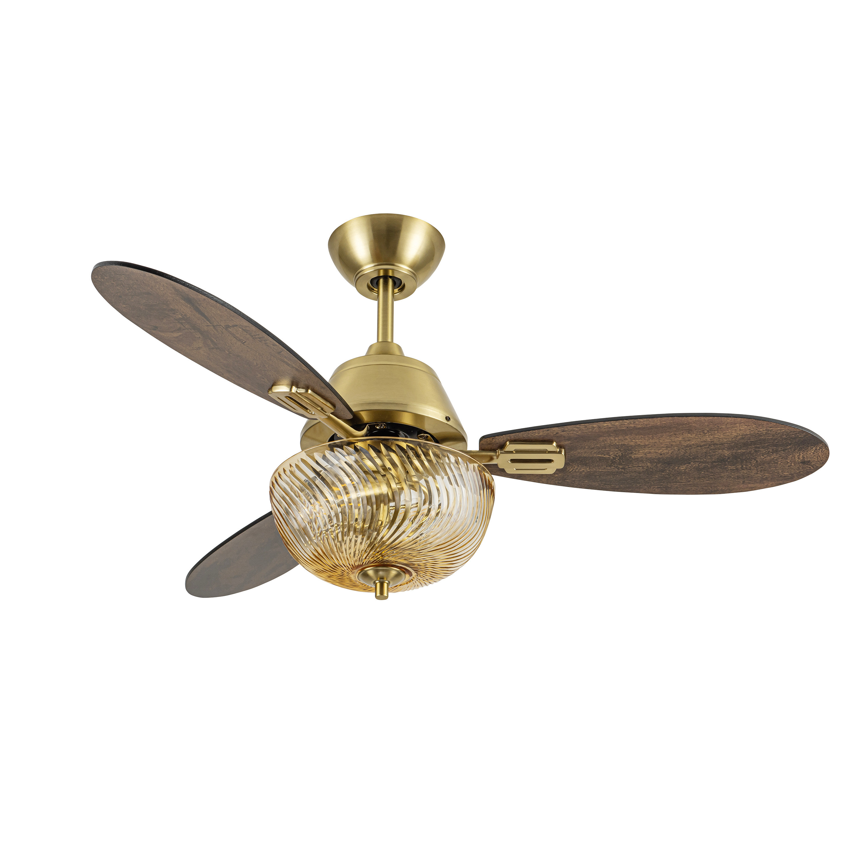 Mercer41 42"W Cecily LED Indoor Amber Swirl Hand-Cut Glass Gold Ceiling ...