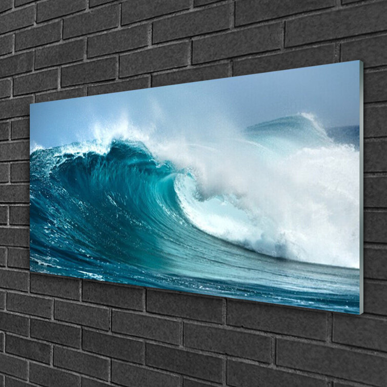 Highland Dunes Landscape Wave - Unframed Photograph on Glass | Wayfair ...
