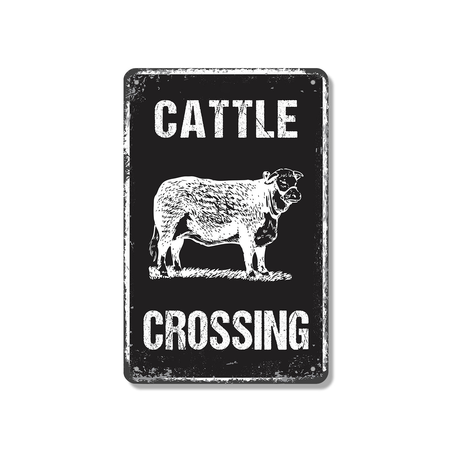 SignMission Cattle Crossing 18 Inch x 24 Inch Novelty Aluminum Sign ...