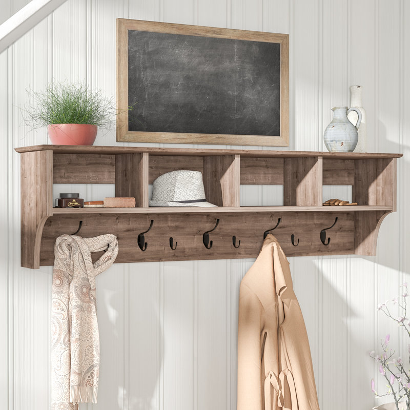 Gracie Oaks Everlene Wall Mounted Coat Rack & Reviews | Wayfair